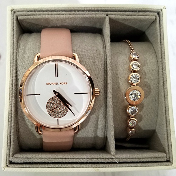 Michael Kors | Accessories | Nwt Michael Kors Portia Watch Set Mk3863 ...
